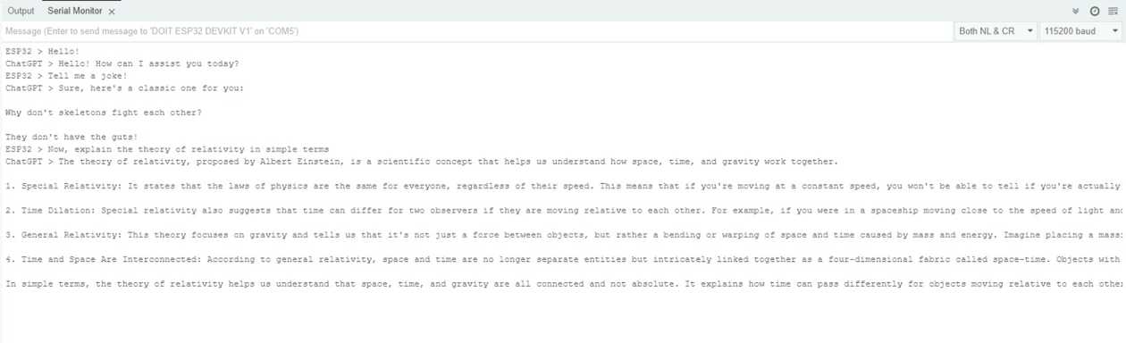 Building an Interactive Chatbot with Arduino ESP32 and GPT-3.5. | MCIAU Lab
